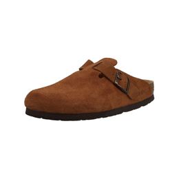 Rohde Damen Hausschuh "Rohde Hausschuhe Leder", Gr. 43, braun, Leder, Schuhe