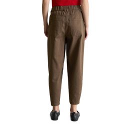 Marc O'Polo Damen Chinohose "aus Organic-Cotton-Lyocell-Twill"hazelnut braun, Gr. S, MARC O'POLO DENIM, unifarben, Twill, Obermaterial: 81% Baumwolle, 18%