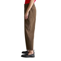 Marc O'Polo Damen Chinohose "aus Organic-Cotton-Lyocell-Twill"hazelnut braun, Gr. M, MARC O'POLO DENIM, unifarben, Twill, Obermaterial: 81% Baumwolle, 18%