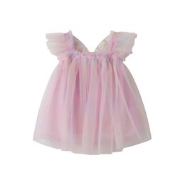 name it Kleid 'NMFFARANSLE' M&auml;dchen Gr&ouml;&szlig;e 110 gelb / rosa