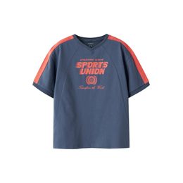 name it T-Shirt 'NKMFINNI' Jungen Gr&ouml;&szlig;e 158/164 saphir / orange
