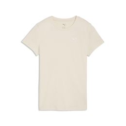 Puma Damen T-Shirt "Essentials Elevated T-Shirt Damen"alpine snow wei&szlig;, Gr. S, clean, Obermaterial: 100% Baumwolle; Rippe: 80% Baumwolle, 20%