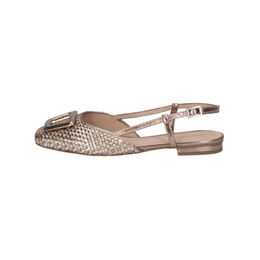Peter Kaiser Damen Ballerina "Peter Kaiser Ballerinas Nappaleder", Gr. 37, silber, Nappaleder, Schuhe
