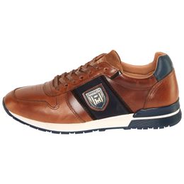 Pantofola d'Oro PANTOFOLA D ́ORO Herren Sneaker "SANGANO LOW", Gr. 40, braun, Leder, Schuhe, aus Leder