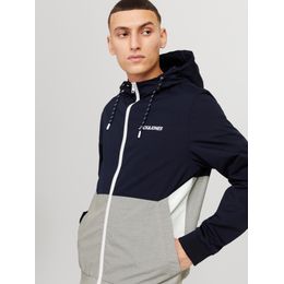 Jack & Jones JACK & JONES Herren Blouson "JJERUSH mit Kapuze", wei&szlig;, Gr. XS, meliert, Web, Obermaterial: 100% Polyester, Jacken, Kunstfaser, regular fit