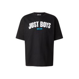 Just Cavalli T-Shirt 'JUST BOY' Herren Gr&ouml;&szlig;e M aqua / schwarz / wei&szlig;