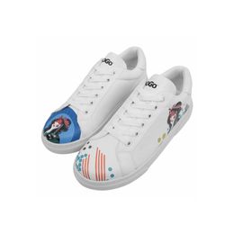 DOGO Damen Sneaker "Ace Low-Top Sneaker You, Me And The Sea Damen Sneaker, Ace", Gr. 37, rot, Lederimitat, Schuhe, Handgefertigt