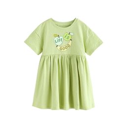 next Kleid M&auml;dchen Gr&ouml;&szlig;e 98 mint / kiwi / hellgr&uuml;n / schwarz