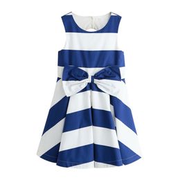 next Kleid M&auml;dchen Gr&ouml;&szlig;e 158 dunkelblau / wei&szlig;