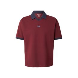 Calvin Klein Jeans Poloshirt Herren Gr&ouml;&szlig;e L marine / weinrot
