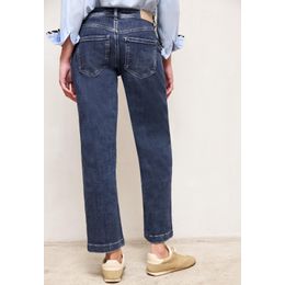 Damen Comfort-fit-Jeansmedium blau washed, Gr. 28, STREET ONE STUDIO, unifarben, Jeans, 79% Baumwolle, 15% Polyester, 4% Elastomultiester, 2%