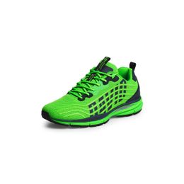 CAMP DAVID Herren Sneaker, Gr. 44, gr&uuml;n, Synthetik, Textil, kontrastfarbene Details, Schuhe, mit Fersenstabilisator
