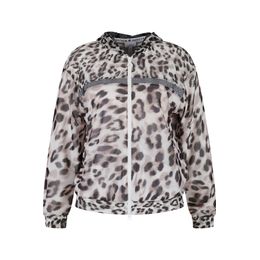 Damen Sweatjackebeige gemustert, Gr. 44, Sportalm KITZB&Uuml;HEL, gemustert, mehrfarbig, Sweatware, Obermaterial: 95% Polyester, 5% Elasthan, Sweatjacken,