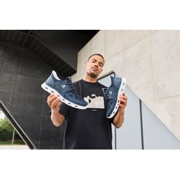 Rieker Herren Slip-On Sneaker "Ready2GO", Gr. 45dunkelblau, Lederimitat, Textil, Schuhe, Schlupfschuh, Freizeitsneaker mit Gummizug und weichem