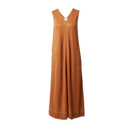 Warehouse Kleid Damen Gr&ouml;&szlig;e 40 cognac / wei&szlig; Sommerkleid