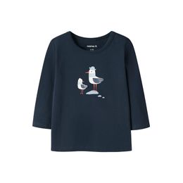 name it Shirt 'NBMFLOP' Gr&ouml;&szlig;e 86 navy / dunkelorange / wei&szlig;