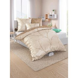 w&auml;schepur Bettw&auml;sche W&Auml;SCHEPUR, beige, Mako-Satin;Mako-Satin, 100% Baumwolle, Bettw&auml;sche