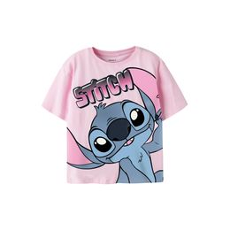 name it T-Shirt 'NKFMORISSINA STITCH' M&auml;dchen Gr&ouml;&szlig;e 158/164 saphir / opal / rosa / schwarz