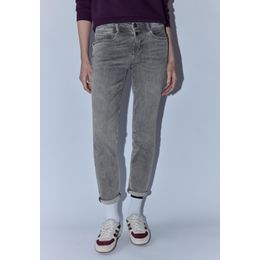 Damen Comfort-fit-Jeanslight grau washed, Gr. 29, STREET ONE STUDIO, unifarben, Jeans, 85% Baumwolle, 9% Polyester, 4% Elastomultiester, 2% Elasthan,