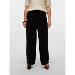 V&eacute;ro Moda VERO MODA Damen Anzughose "VMPURE HW PANT VMA NOOS", schwarz, Gr. S, unifarben, Web, Obermaterial: 97% Viskose, 3% Polyester, Hosen