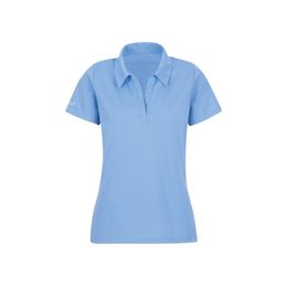 TRIGEMA Damen Poloshirt "TRIGEMA Poloshirt ohne Knopfleiste", blau, Basic, Gr. M, Piqu&eacute;, 100% Baumwolle, Shirts