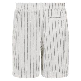 Urban Classics Herren Shorts "Urban Classics Striped Crinkle Resort Shorts", schwarz-wei&szlig;, Gr. XXL, gestreift, 92% Polyester, 6% Viskose, 2%