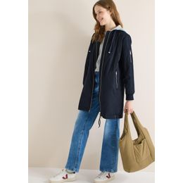 Cecil Damen Steppmantel, blau, Gr. XXL, unifarben, Stoff, Obermaterial: 100% Polyester. Futter: 100% Polyester. F&uuml;llung: 100% Polyester, Kapuze: 66%