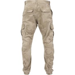 Urban Classics Herren Cargohose "Urban Classics Herren Camo Cargo Jogging Pants", beige, Gr. 42, 98% Baumwolle, 2% Elasthan, Hosen