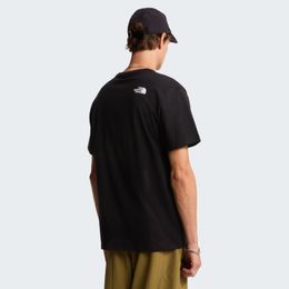 The North Face Herren T-Shirt "M MOUNTAIN LOGO RELAXED SHORT SLEEVE TEE-GRAPHIC", schwarz, Gr. XXL, Obermaterial: 100% Baumwolle, Shirts, lockere