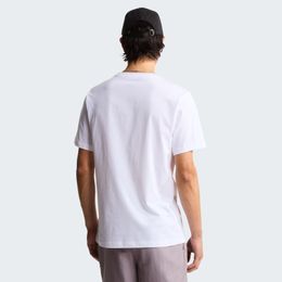 The North Face Herren T-Shirt "M EVOLUTION SIMPLE DOME REGULAR SHORT SL"tnf wei&szlig;, Gr. M, Obermaterial: 100% Baumwolle, Shirts, normale Passform,