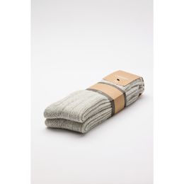 LINDBERGH Herren Basicsocken "Socken", Gr. 45, grau, Wolle, Socken