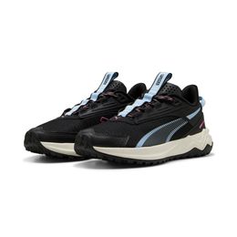 Laufschuh Puma "EXTEND LITE TRAIL", Damen, Gr. 38,5, schwarz (Puma schwarz, haute tropic), Textil, Schuhe Laufschuh