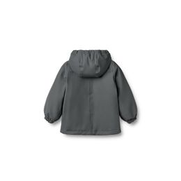 Wheat Jungen Allwetterjacke "Wheat Thermo Rain Coat Aju", grau, Gr. 110, unifarben, 100% Polyester, Jacken, winddicht