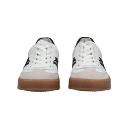 Gabor COMFORT Damen Sneaker "Gabor Comfort Sneaker Leder", Gr. 41, schwarz-wei&szlig;, Leder, Schuhe