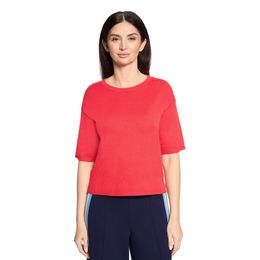 Cartoon Damen Kurzarmshirt "Damen mit Rundhalsausschnitt"rot, Gr. 42, Obermaterial: 55% Viskose, 30% Polyester, 15% Polyamid, Shirts