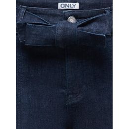 Only Damen High-waist-Jeans "ONLMADISON BLUSH HW WID BELT DNM GUA579", blau, Gr. XL, unifarben, Denim/Jeans, Obermaterial: 91% Baumwolle, 7%