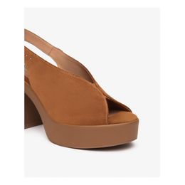Nero Giardini Damen Peeptoepumps "Nero Giardini Pumps Veloursleder", Gr. 36tabacco, Veloursleder, Schuhe