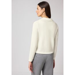 Street One Damen Cardigan, wei&szlig;, Gr. 46, unifarben, Stoff, 50% Viskose, 47% Polyester, 3% Elasthan, Strickjacken, mit Knopfleiste