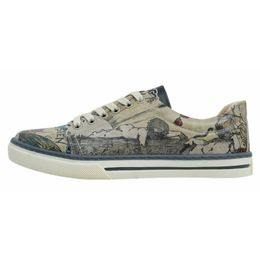 DOGO Damen Sneaker "Classic Schn&uuml;rsneaker - No More Drama Damen Sneaker, Classic", Gr. 37, blau, Lederimitat, Schuhe, Handgefertigt