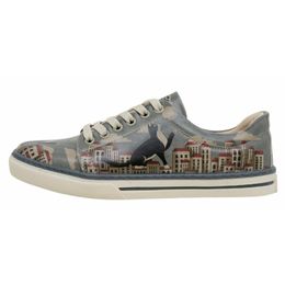 DOGO Damen Sneaker "Classic Schn&uuml;rsneaker - No More Drama Damen Sneaker, Classic", Gr. 36, schwarz, Lederimitat, Schuhe, Handgefertigt