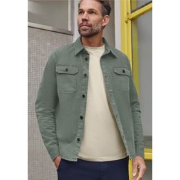 Street One MEN Herren Kurzjackedusty mint, Gr. S, unifarben, Web, 98% Baumwolle, 2% Elasthan, Jacken, mit Brusttaschen