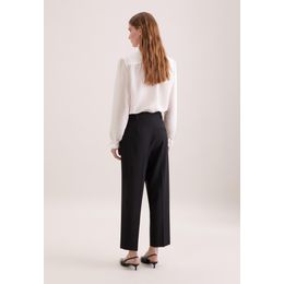 Seidensticker Damen Chinohoseschwarz, Gr. 44, unifarben, 52% Polyester, 43% Schurwolle, 5% Elasthan, Hosen