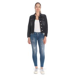 Damen Bequeme Jeans "PULPC", blau, Gr. 28, Le Temps Des Cerises, 92% Baumwolle, 8% Elasthan, Jeans, in tollem Used-Look