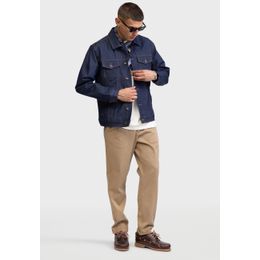 REDEFINED REBEL EST. 2013 REDEFINED REBEL Herren Funktionsjacke "Redefined Rebel Jacket RRAiden Jacket Denim REGULAR FIT", blau, Gr. L, Web, 75% Baumwolle, 20% Polyester, 5%