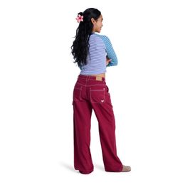 Roxy Damen Outdoorhose "Howling Rails", rot, Gr. L, Obermaterial: 100% Baumwolle., Hosen