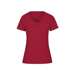 TRIGEMA Damen T-Shirt "TRIGEMA Damen T Shirt aus Biobaumwolle", rot, Basic, Gr. L, 100% Baumwolle (Bio-Baumwolle kbA), Shirts
