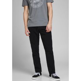 Jack & Jones JACK & JONES Herren Loose-fit-Jeans "JJICHRIS JJORIGINAL SBD 921 SN", schwarz, Gr. 33, leichte Abriebeffekte, Denim/Jeans, Obermaterial: 100%