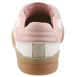 Replay Damen Plateausneaker, Gr. 37, rosa, Leder, Lederimitat, kontrastfarbene Details, Schuhe, Trend-Sneaker, Halbschuh, Schn&uuml;rschuh mit