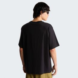 The North Face Herren T-Shirt "M TNF ESSENTIAL SIMPLE DOME OS SS TEE", schwarz, Gr. L, Jersey, Obermaterial: 100% Baumwolle, Shirts, Kurzarmdesign,