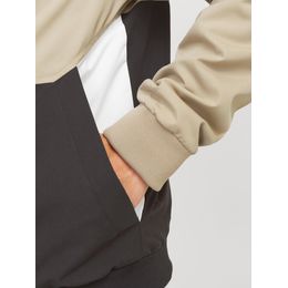 Jack & Jones JACK & JONES Herren Blouson "JJERUSH mit Kapuze", schwarz-wei&szlig;, Gr. XS, Web, Obermaterial: 100% Polyester, Jacken, Kunstfaser, regular fit